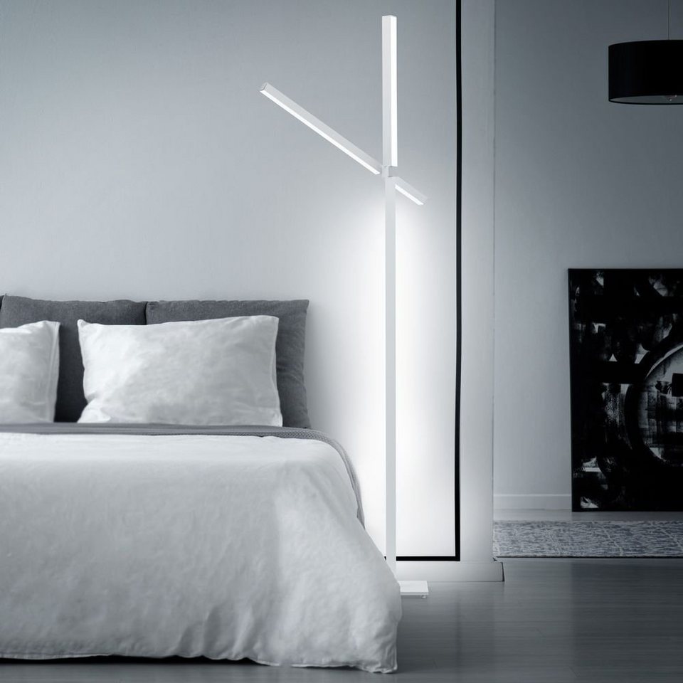 Click Licht Led Außen Stehlampe Led Stehleuchte Stay In Weiß Matt 37w