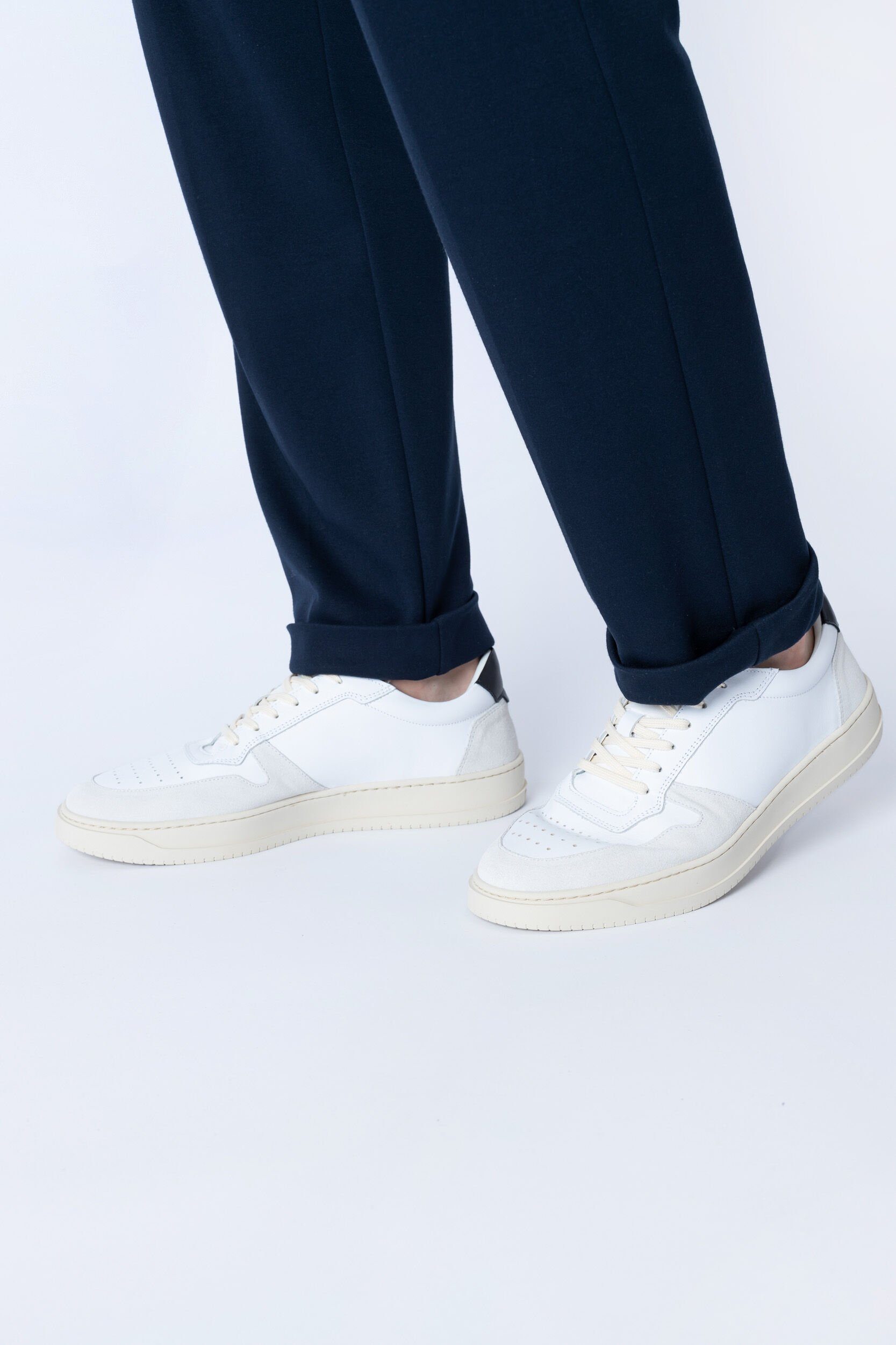 Garment Project Legacy Sneaker (2-tlg) mit Perforation, Weißes Premium ...