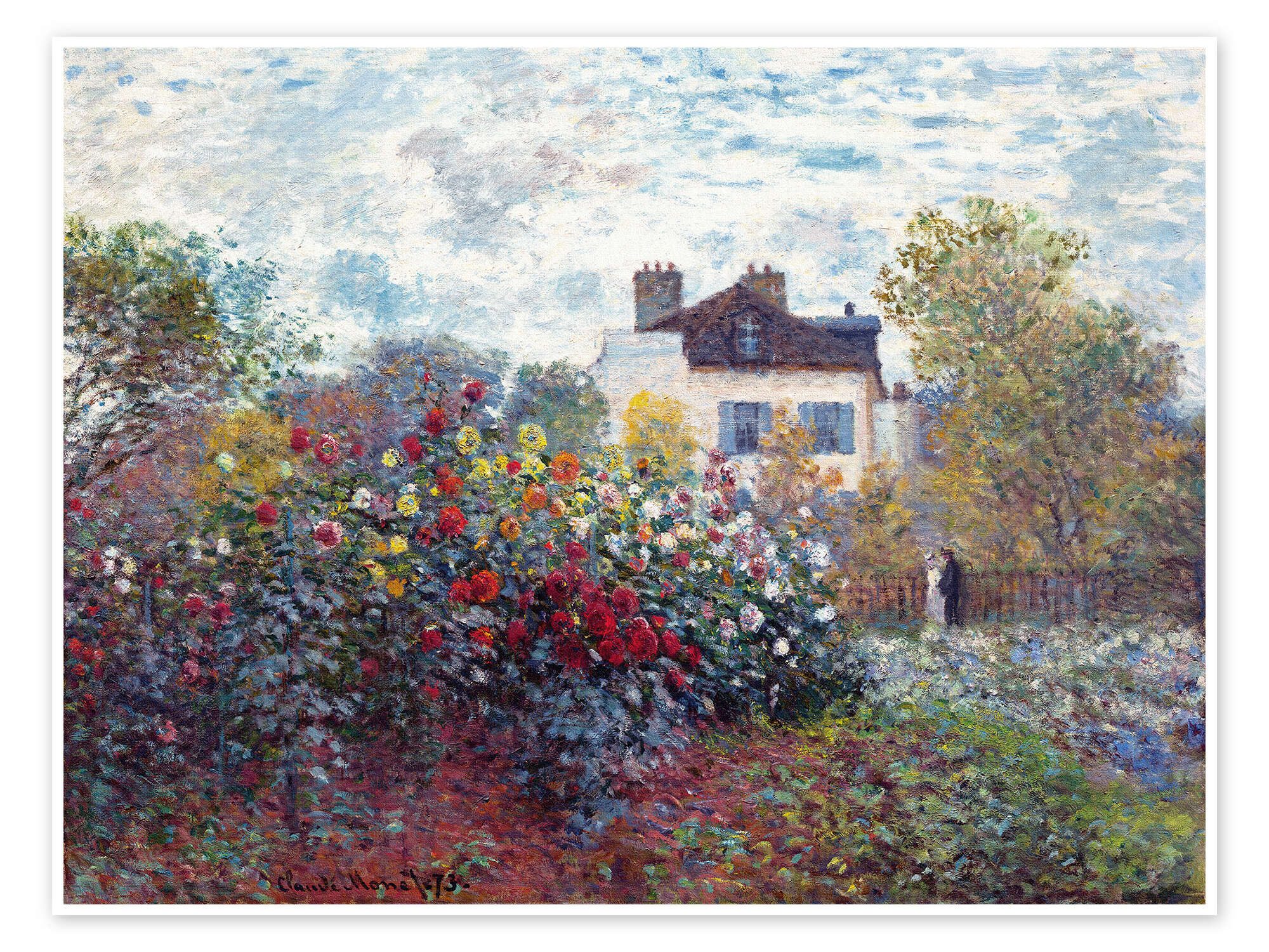 Posterlounge Poster Claude Monet Der Garten Des Künstlers In