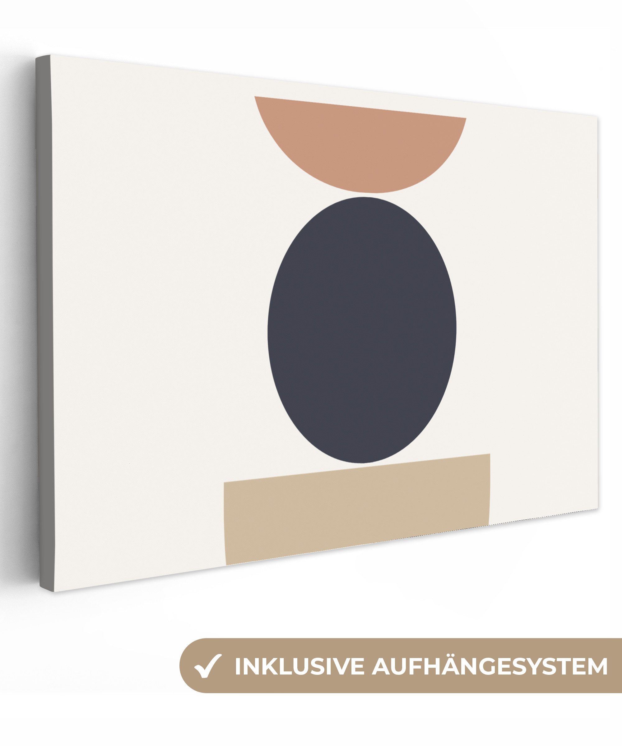 Onemillioncanvasses® Leinwandbild Kreis Geometrische Figuren
