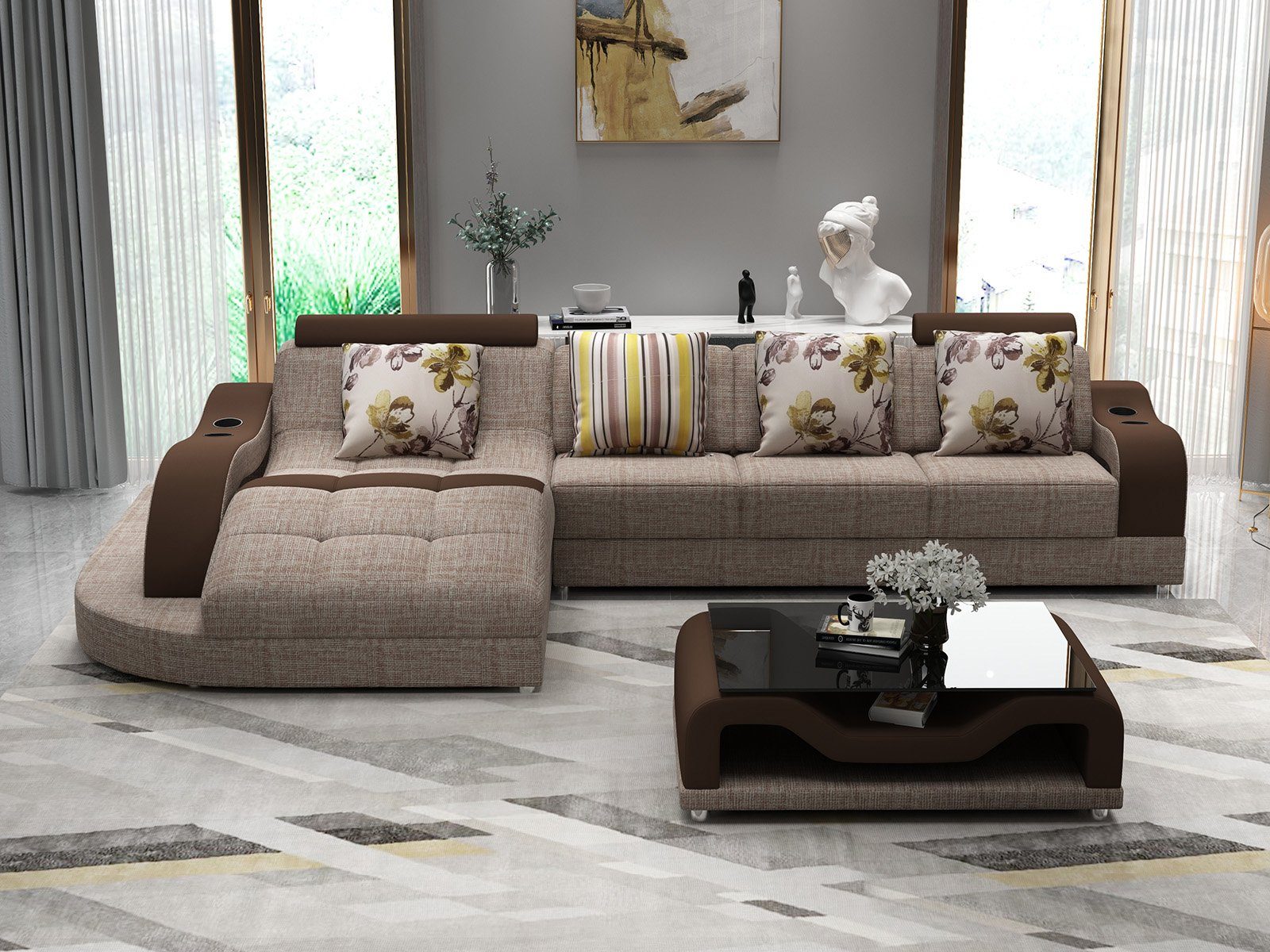 JVmoebel Ecksofa, Ecksofa L Form Sofa Couch Polster Ecksofa ...