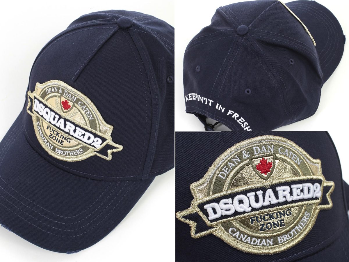 Dsquared2 Baseball Cap DS-148-Dunkelblau-OneSize