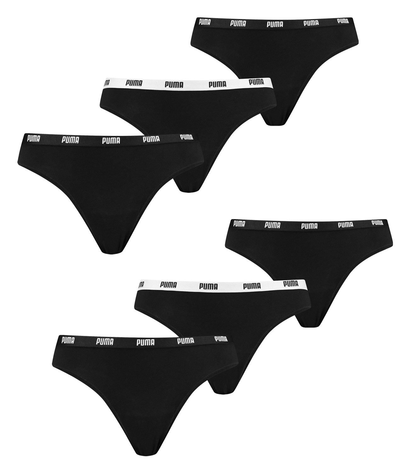 PUMA String 6er Pack Iconic Strings (6-St., 6 Stück) mit elastischem Bund