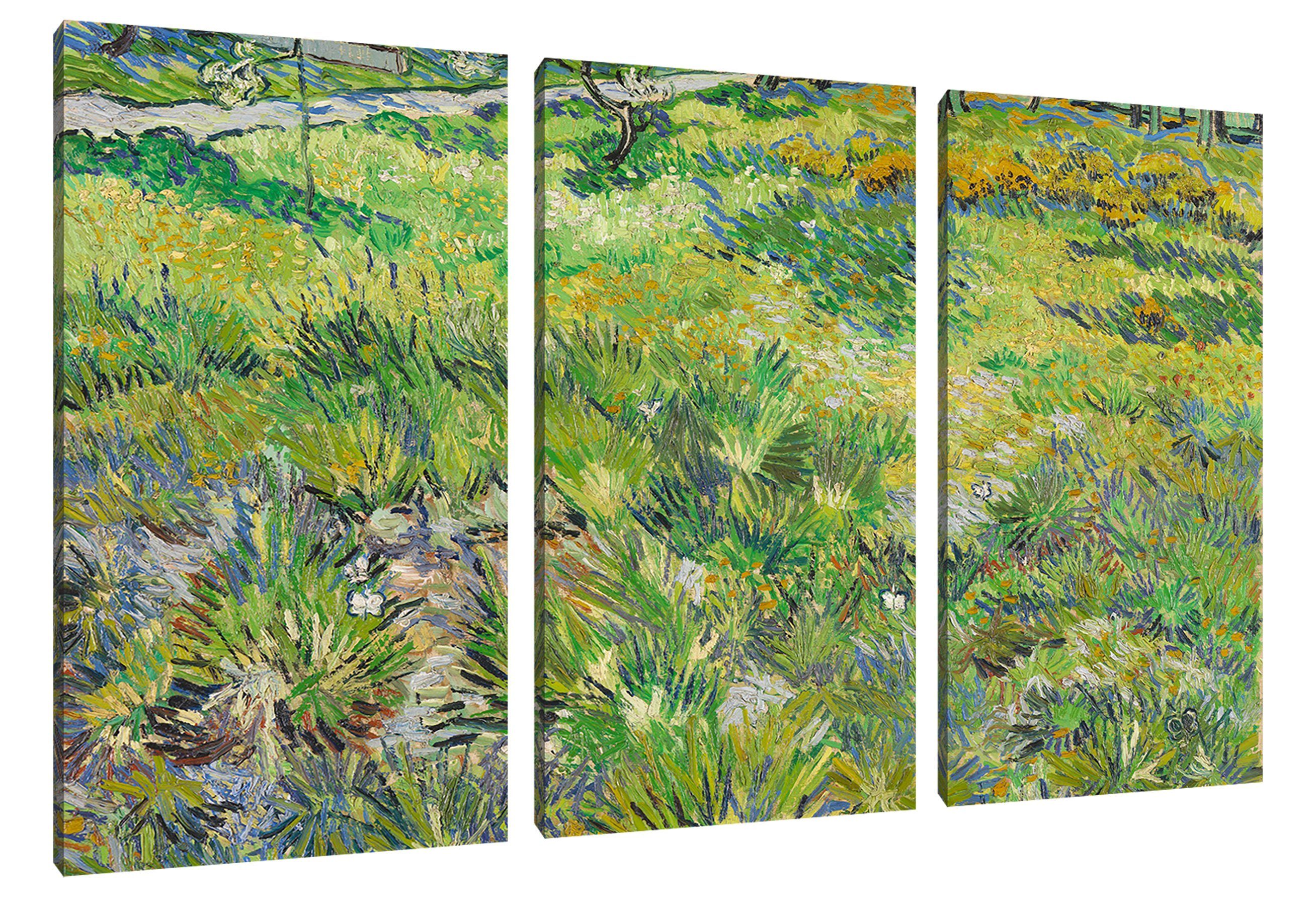 Pixxprint Leinwandbild Vincent Van Gogh Hohes Gras Mit