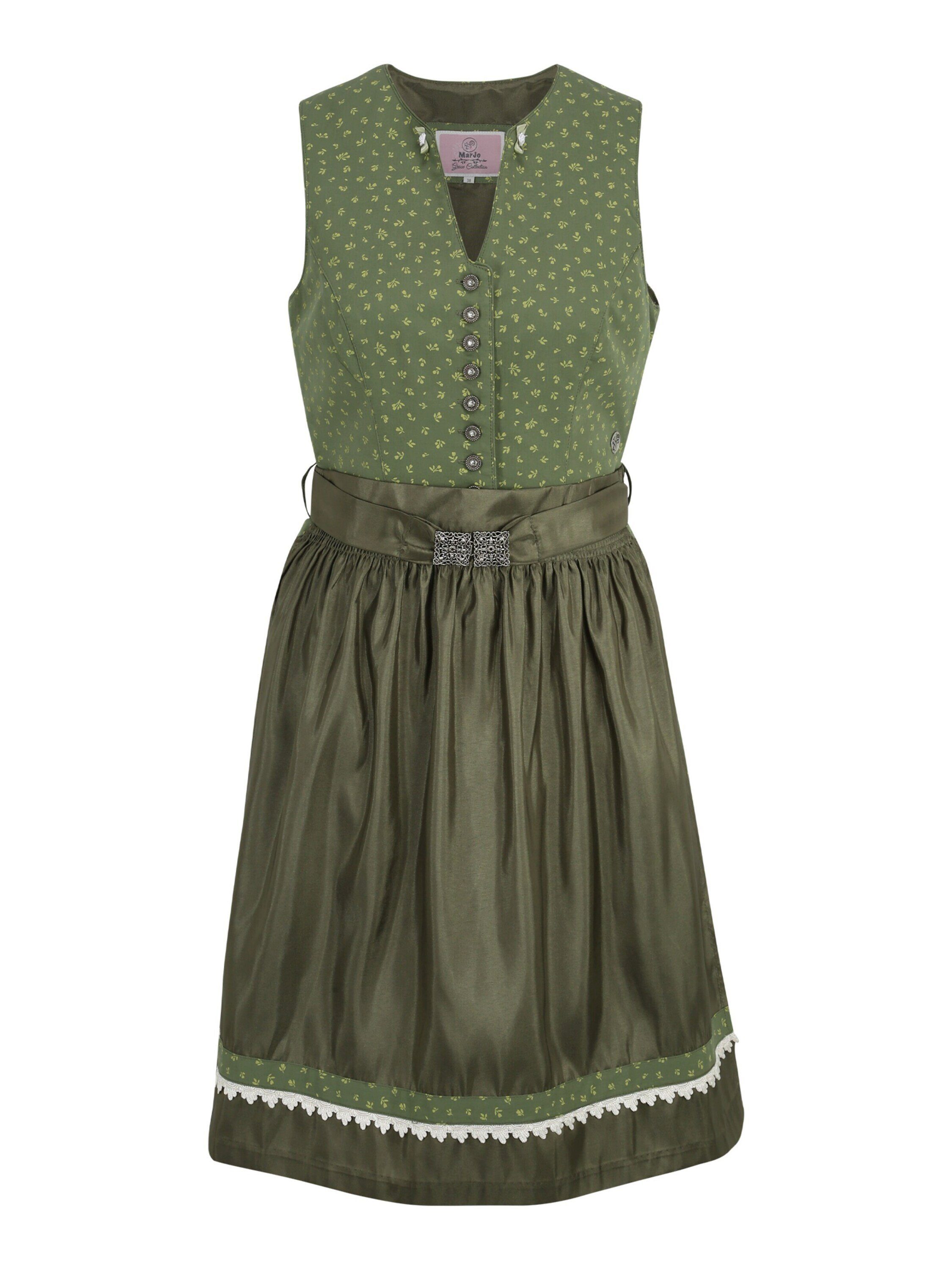 MarJo Dirndl Franka (1-tlg) Drapiert/gerafft, Spitze, Falten