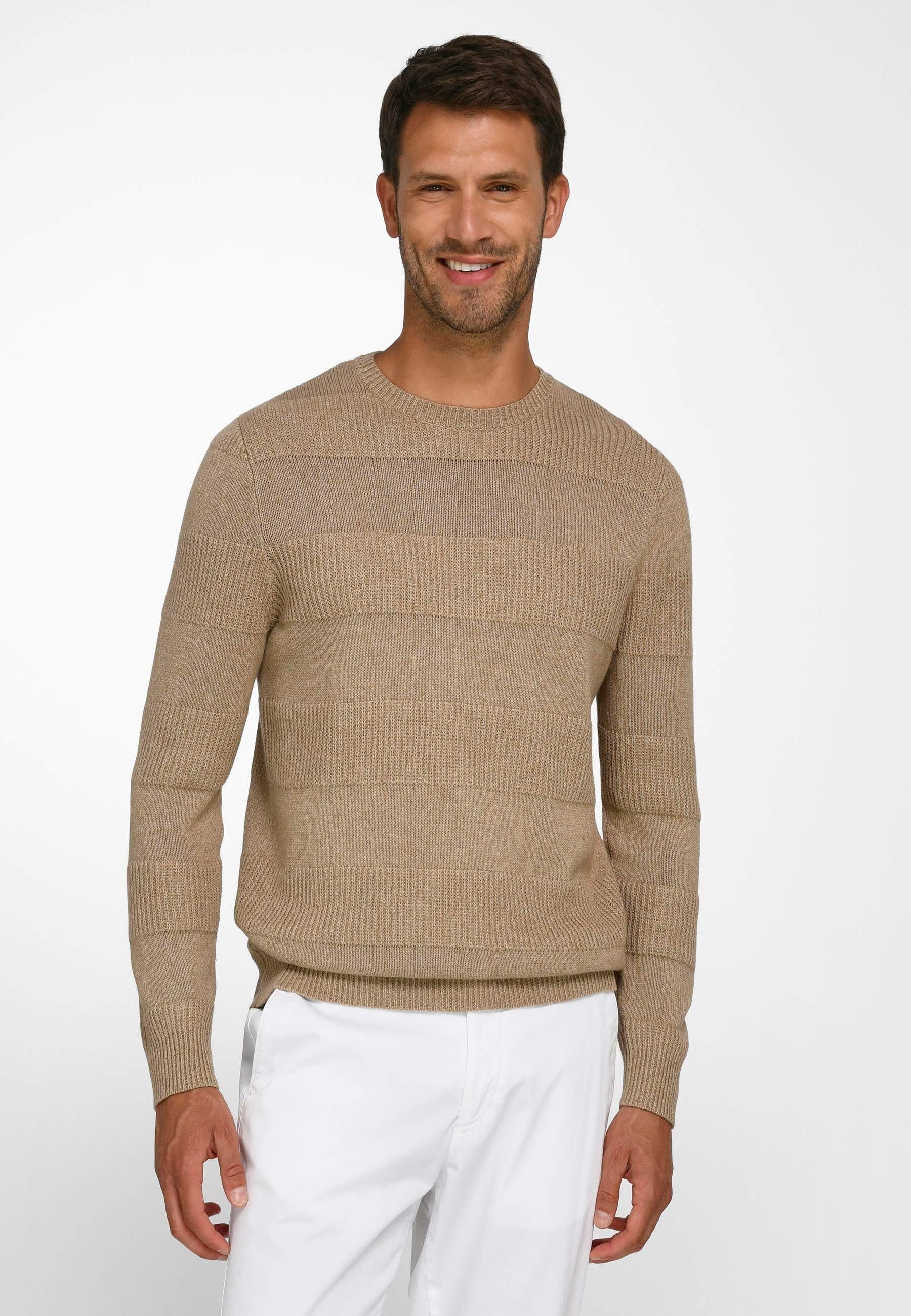 Louis Sayn Strickpullover cotton, Sommerlich-leichter Materialmix