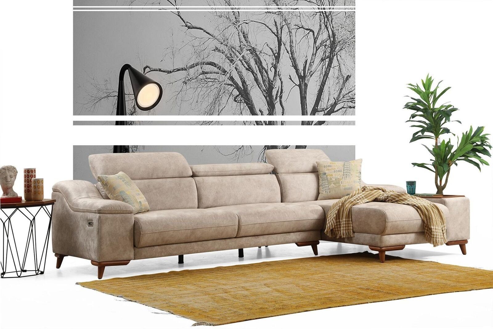 Jvmoebel Ecksofa Design Ecksofa L Form Wohnzimmer Sofa Couch Modern 3