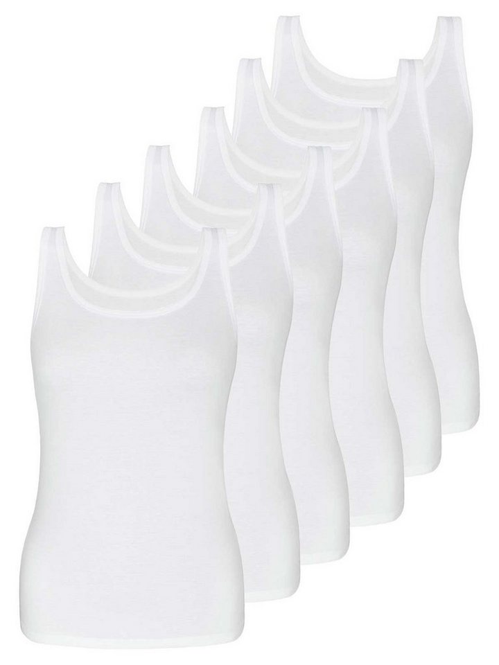 Sassa Achselhemd 6er Sparpack Achselhemd Fine Rib Spar Set 6 St