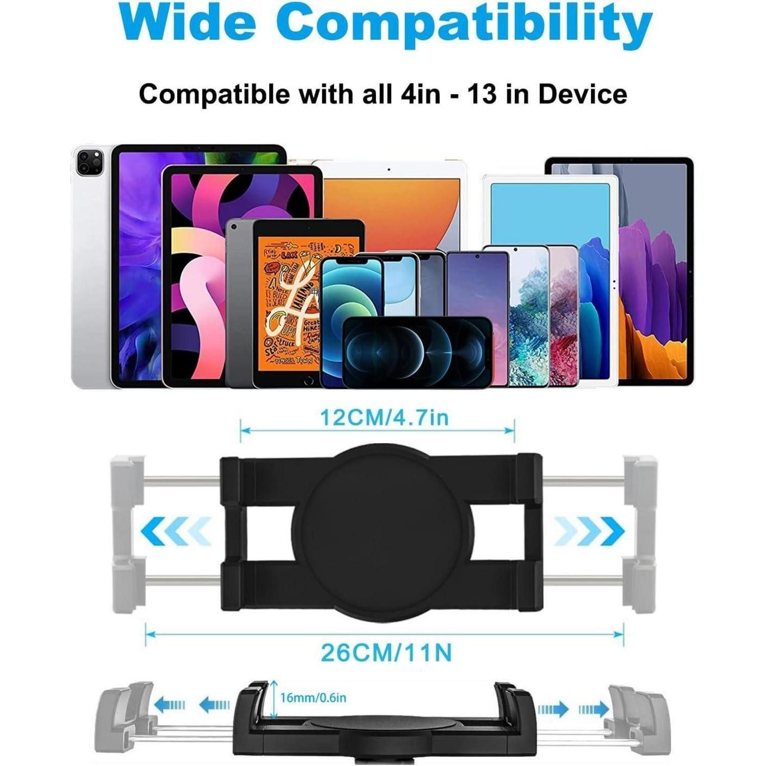 LuxusKollektion Tablet-Ständer Tablethalterung langer Arm verstellbar ...