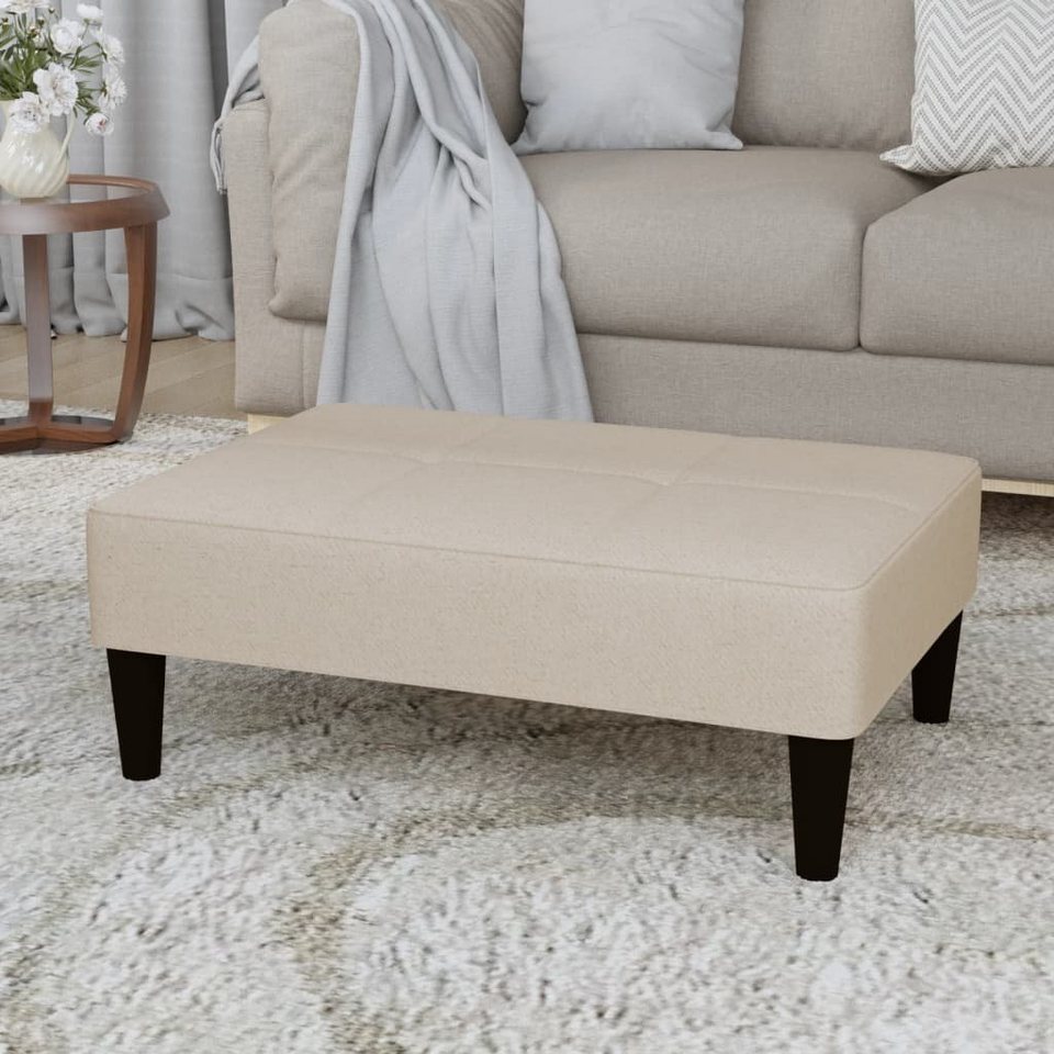 Vidaxl Hocker Hocker Creme Mikrofasergewebe 1 St