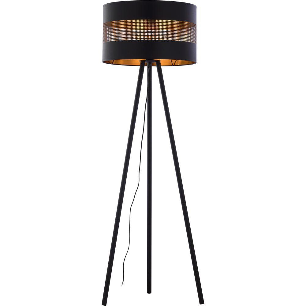 Famlights Stehlampe Stehleuchte Nino In Schwarz Und Gold E27 Keine