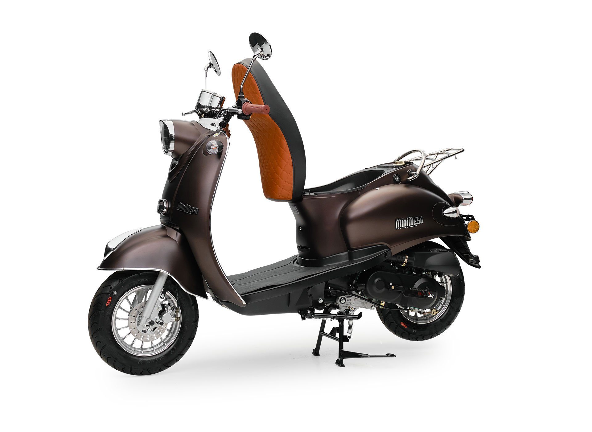 Burnout Motorroller Retroroller MiniMe Braun 50ccm Euro5 EFI ...