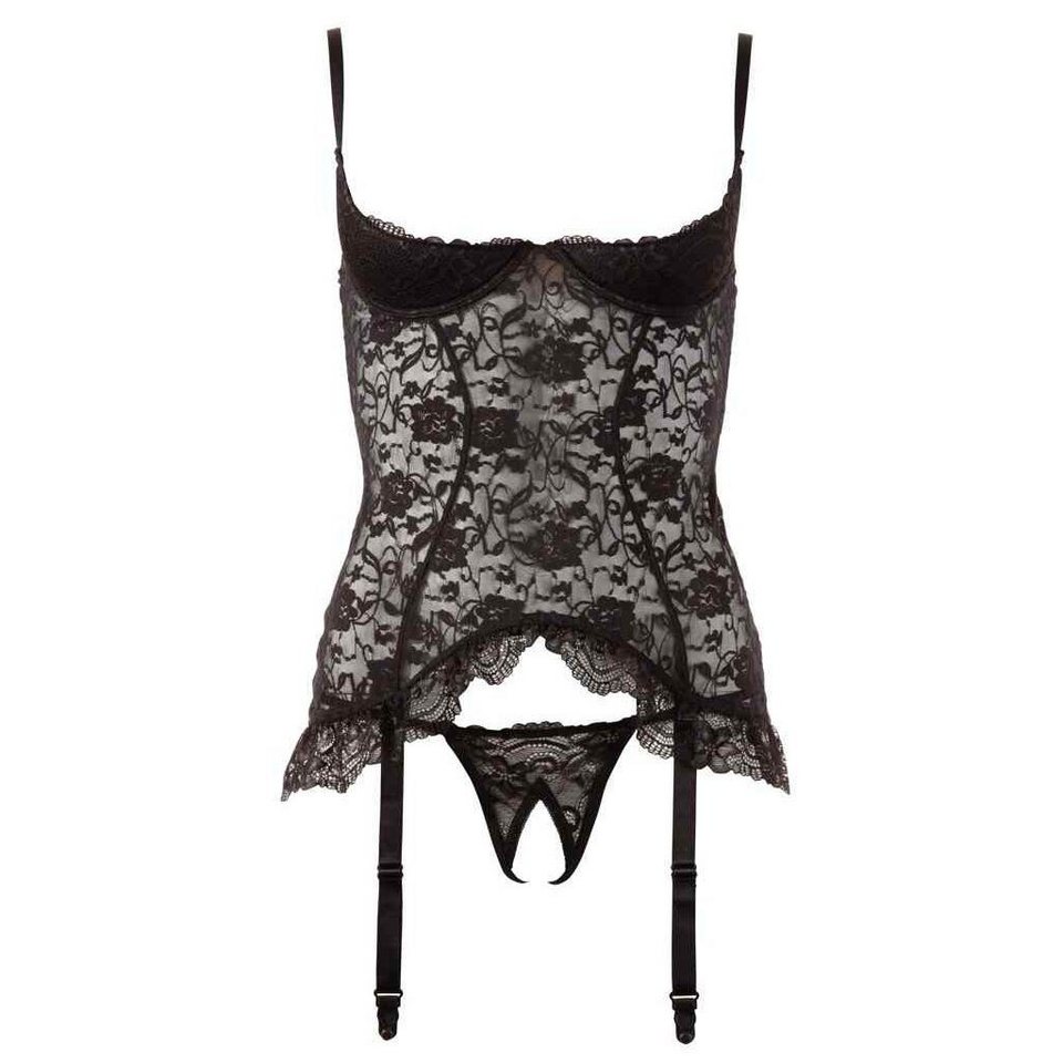 Cottelli Lingerie Hemdbody Cottelli Lingerie Strapshemd Und String