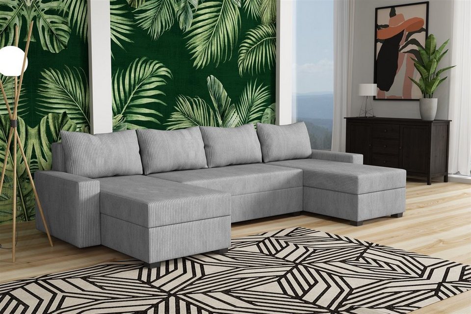 Fun Möbel Wohnlandschaft Sofa Agneta In Stoff Lincoln Mit
