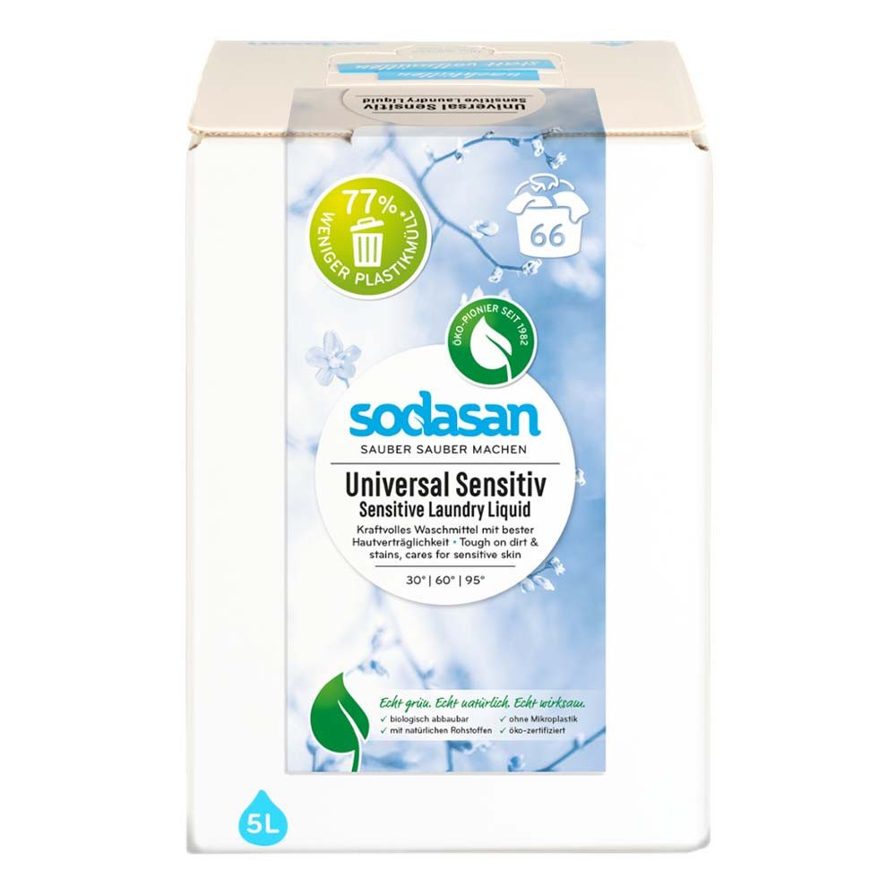 Sodasan Universal Waschmittel flüssig - Sensitive 5L Vollwaschmittel