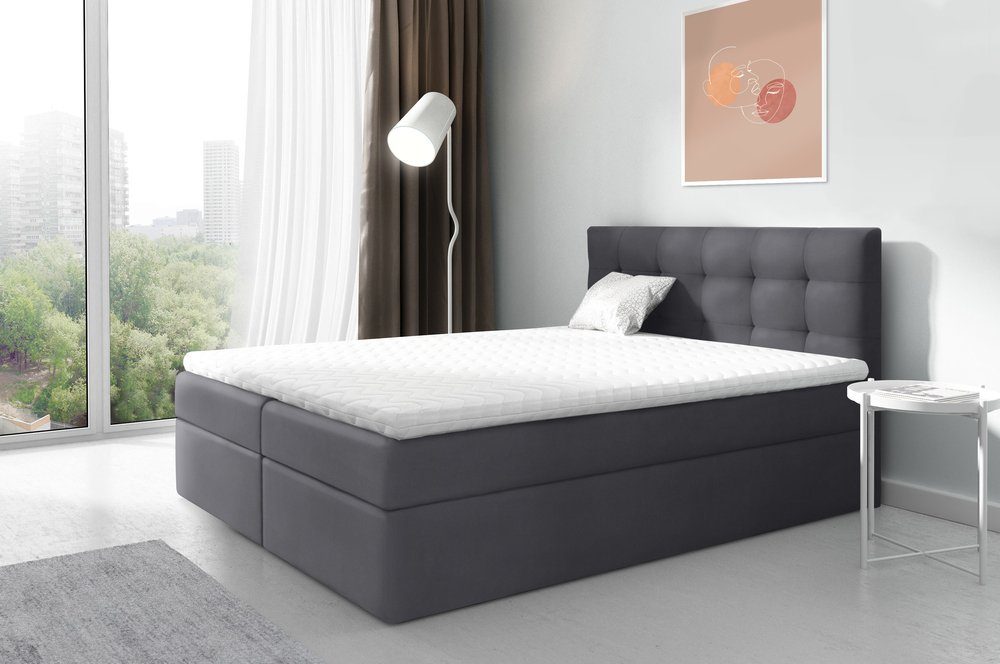 Stylefy Boxspringbett Ramiro (Schlafzimmerbett, Bett), 120/140/160/180 ...