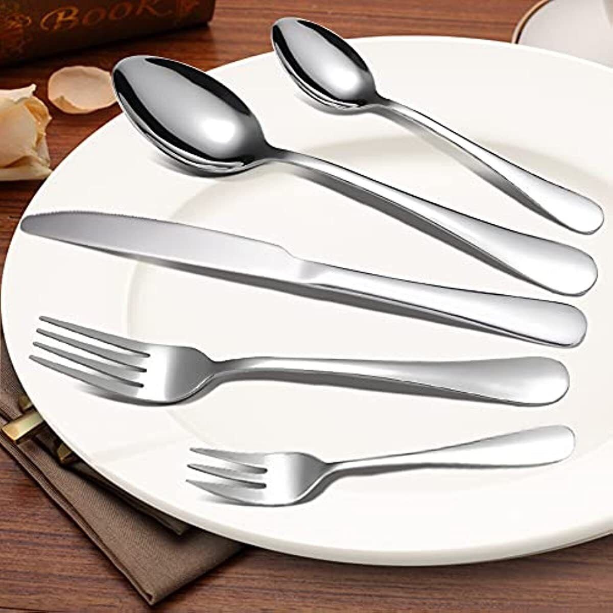 Kinglux Besteck Set 30tlgessbesteck Messer Gabel Löffel Set