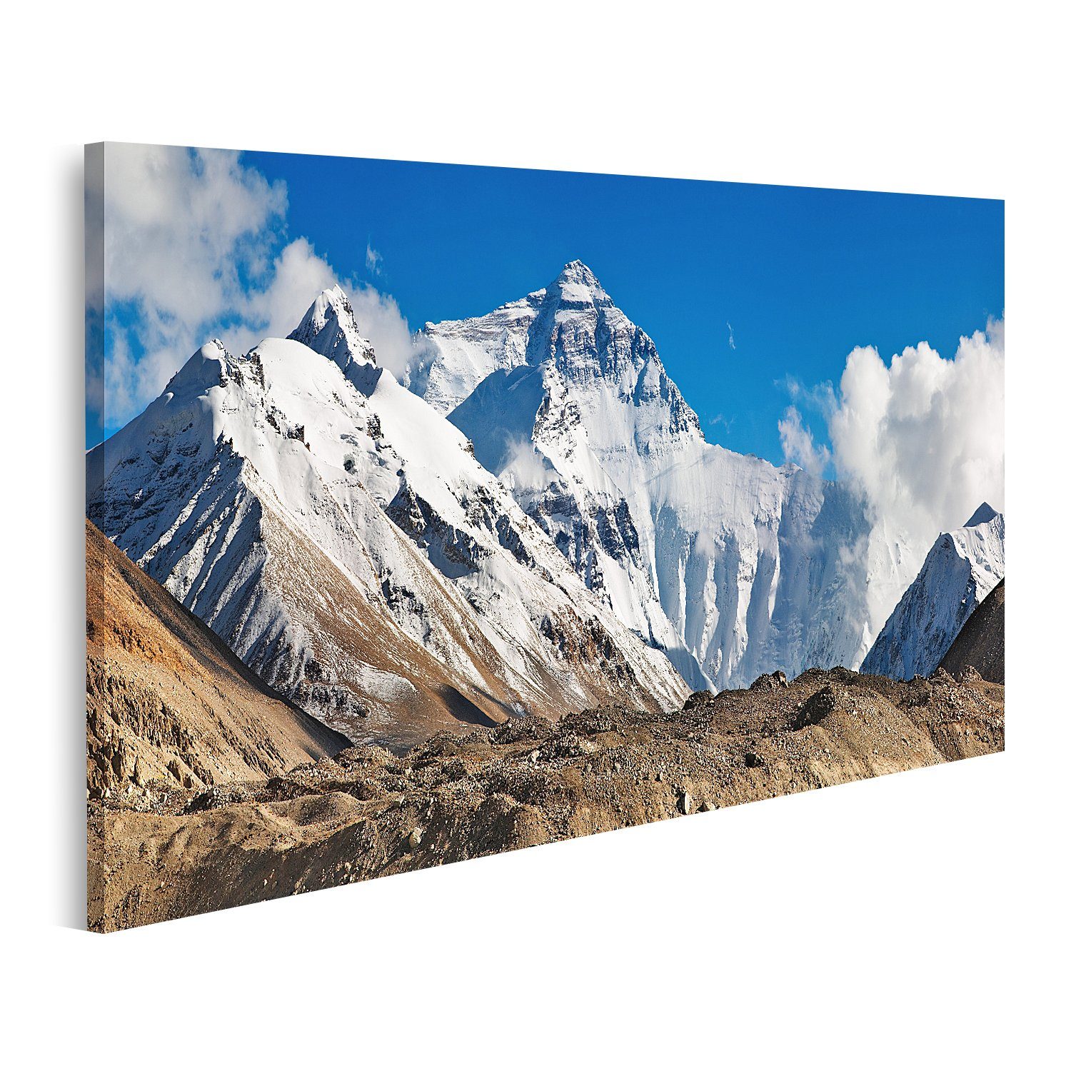 islandburner Leinwandbild Bild auf Leinwand Mount Everest Wandbild Poster Kunstdruck Bilder ...