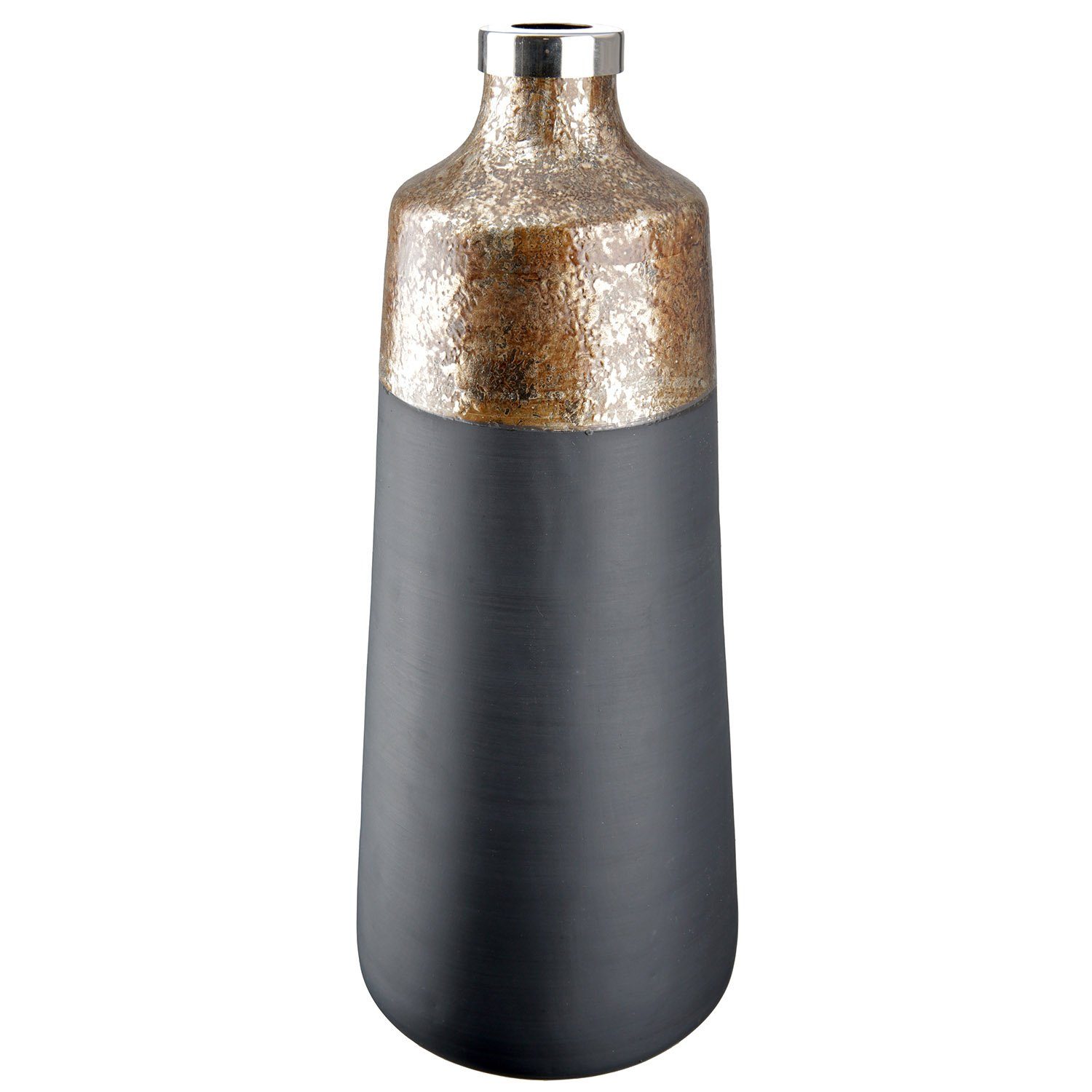 Gilde Dekovase Gilde Vase Rustik Kupfer Schwarz H 37cm X D 14cm