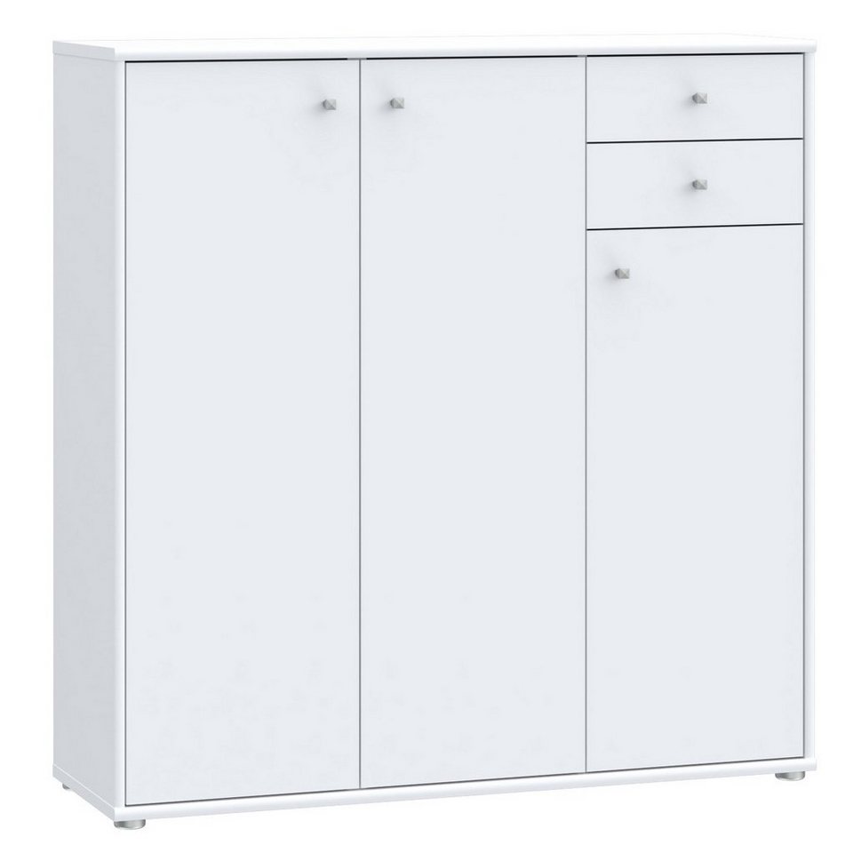 Newroom Kommode Filius Kommode Weiß Modern Sideboard Highboard Büro