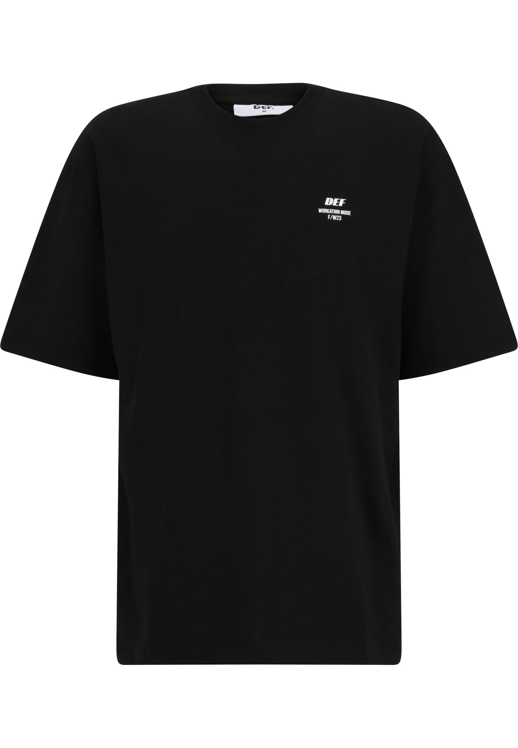 DEF T-Shirt DEF Herren DEF Busy Tshirt (1-tlg), schwarz