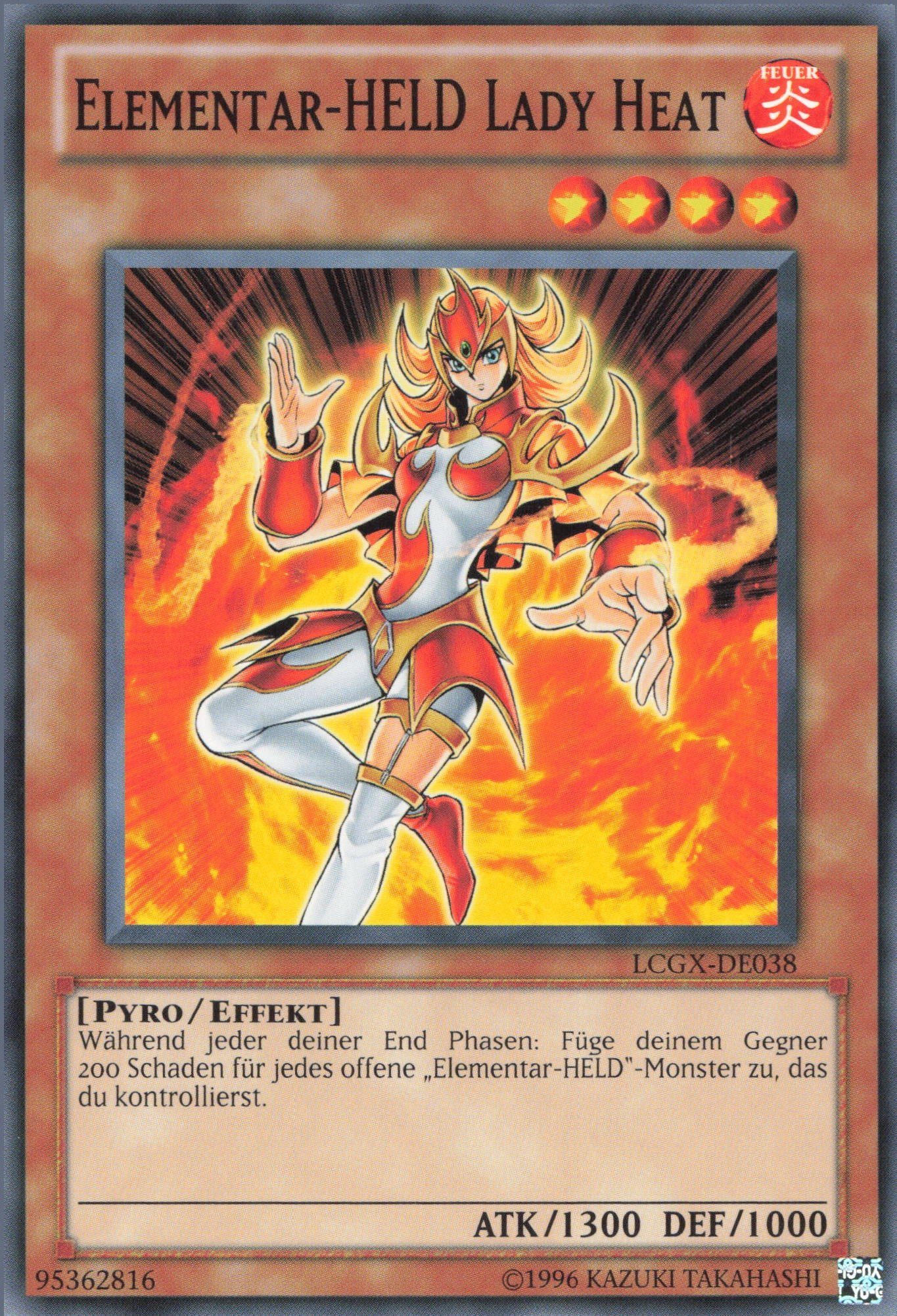 Recollectibles Sammelkarte Yugioh Karte Elementarheld Lady Heat Yu Gi