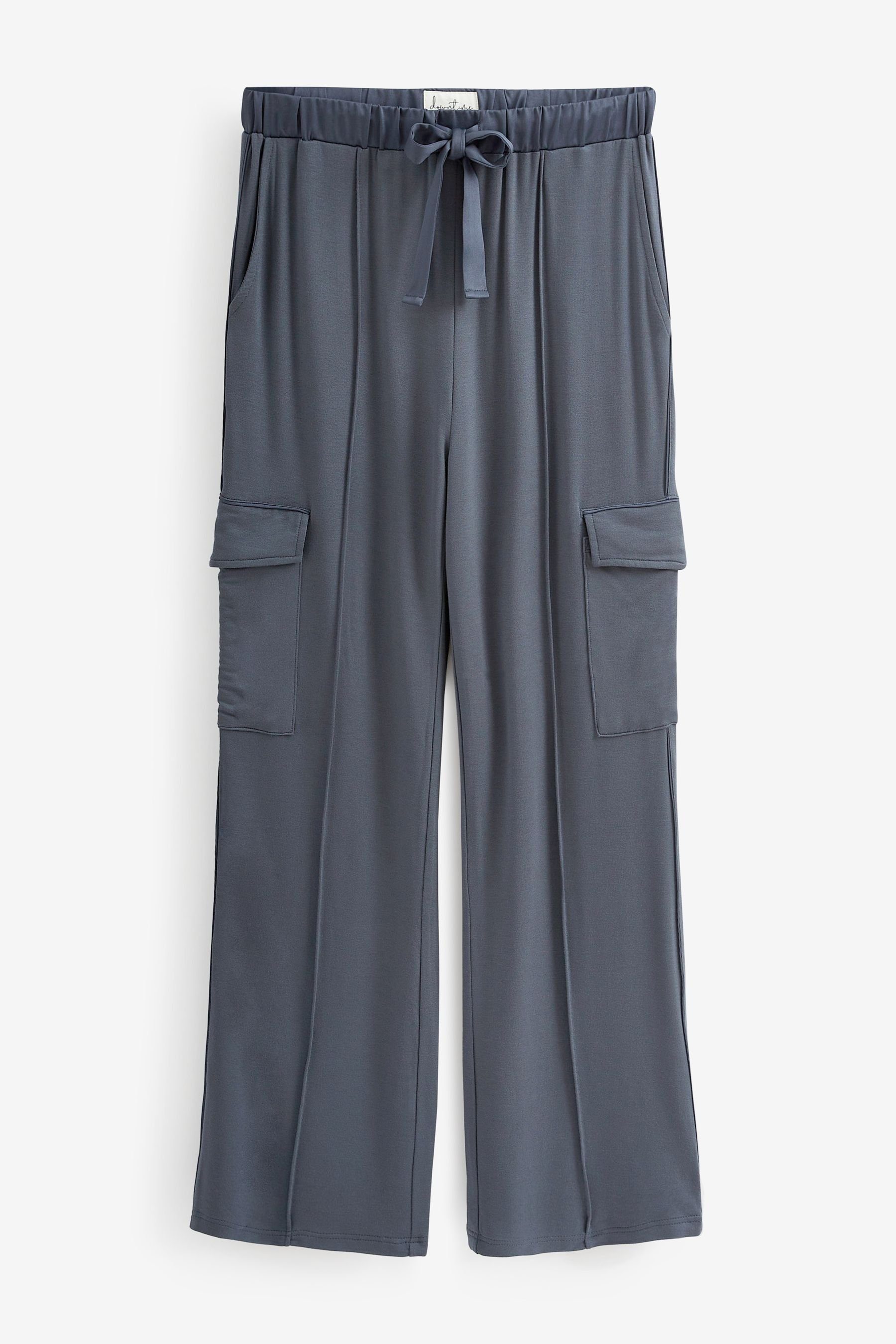 Next Loungehose Utility Jogginghose Aus Viskose Mit Weitem Bein 1 Tlg