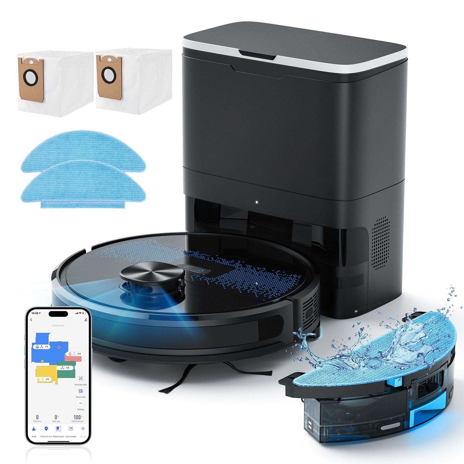 Oyajia Saugroboter Sl60 Plus Saug Und Wischroboter Mit 25l