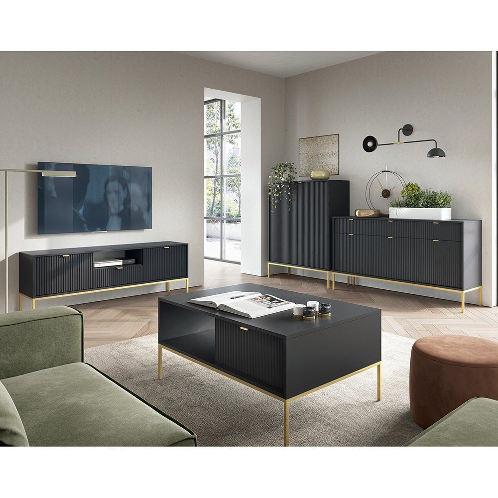 Lomadox Wohnzimmer Set Newcastle 160 Mega Spar Set 4 St 4 Tlg