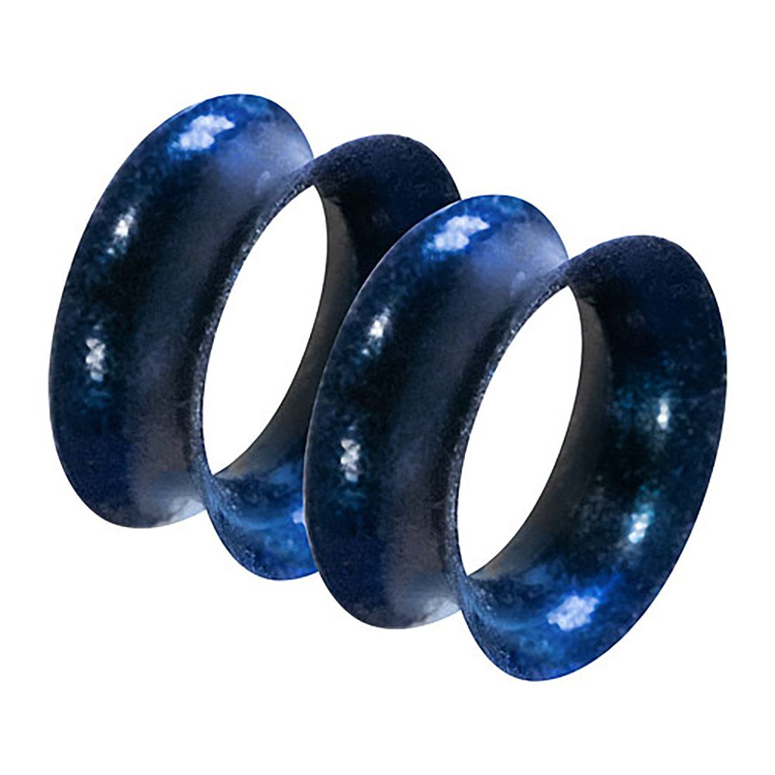 Taffstyle Plug Piercing flexibel Weich 1 Paar metallic glänzend, Flesh ...