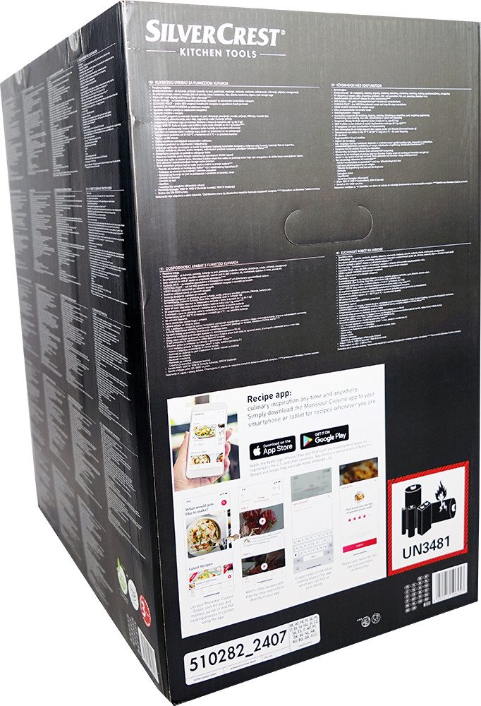 SilverCrest Küchenmaschine mit Kochfunktion Monsieur Cuisine Smart ...