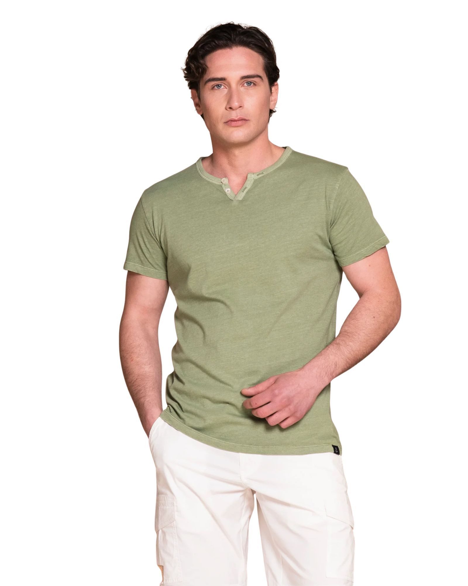 IMPURE T-Shirt CHESTER S/S JERSEY SOLID G/D - Basic Shirt für Herren ...