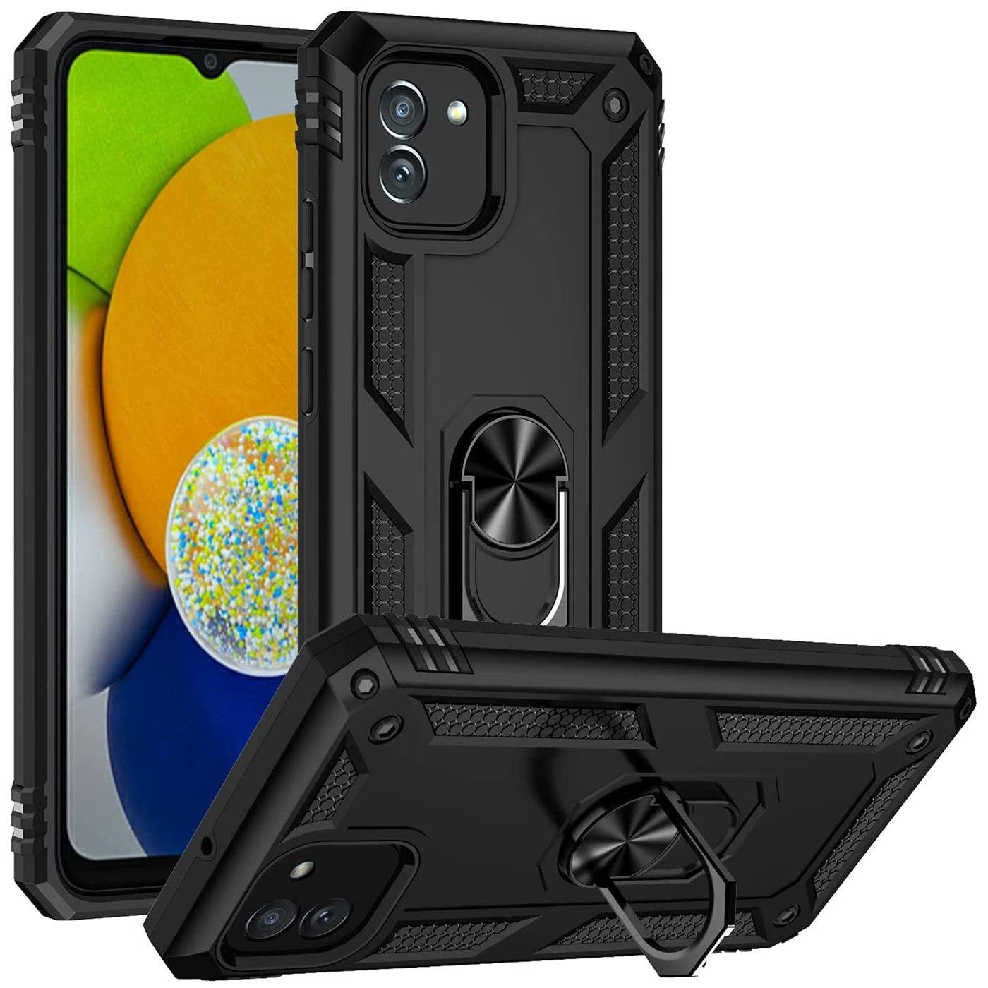 CoolGadget Handyhülle Armor Shield Case für Samsung Galaxy A03 6,5 Zoll ...