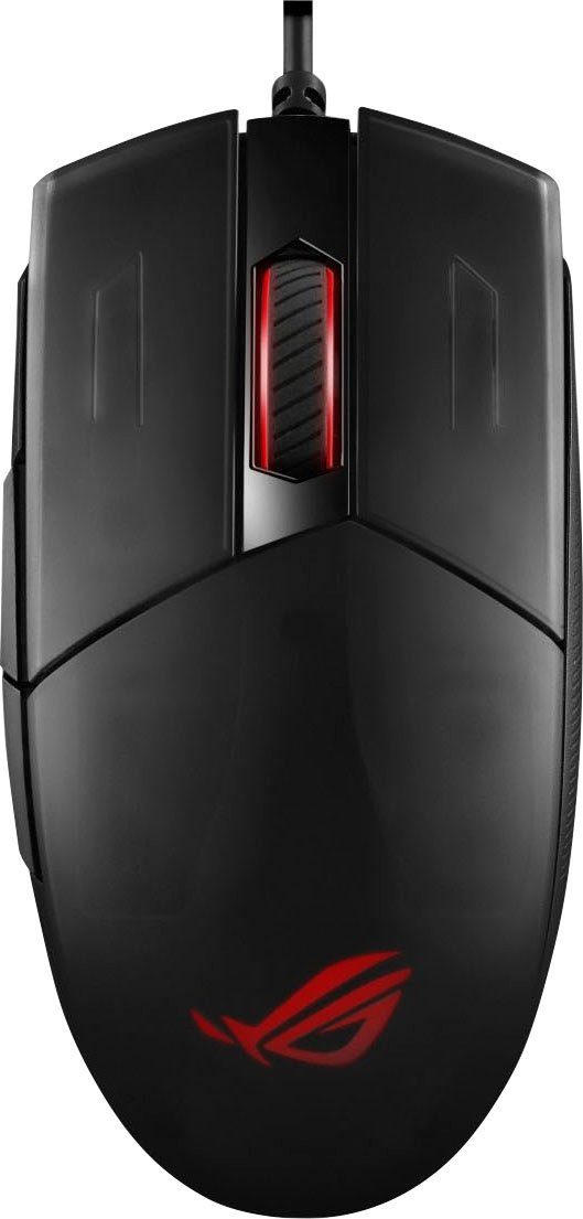 Asus ROG Strix Impact II Maus (kabelgebunden), DPI-Taste für ...