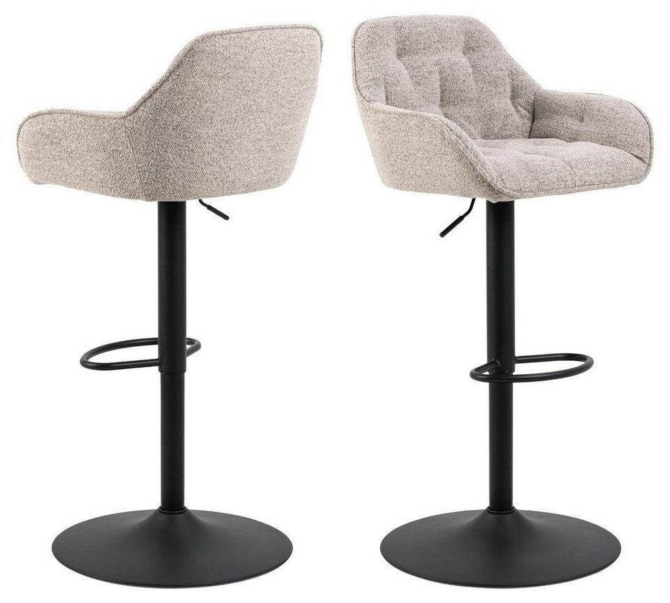 Ebuy24 Barhocker 2er Set Brooke Barhocker Drehfunktion Gaszylinder