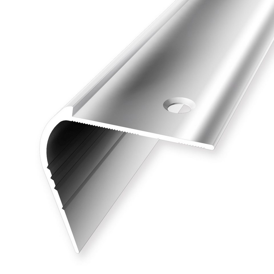 Küberit Treppenkantenprofil 48 X 48 X 2500 Mm Winkelprofil Alu Poliert