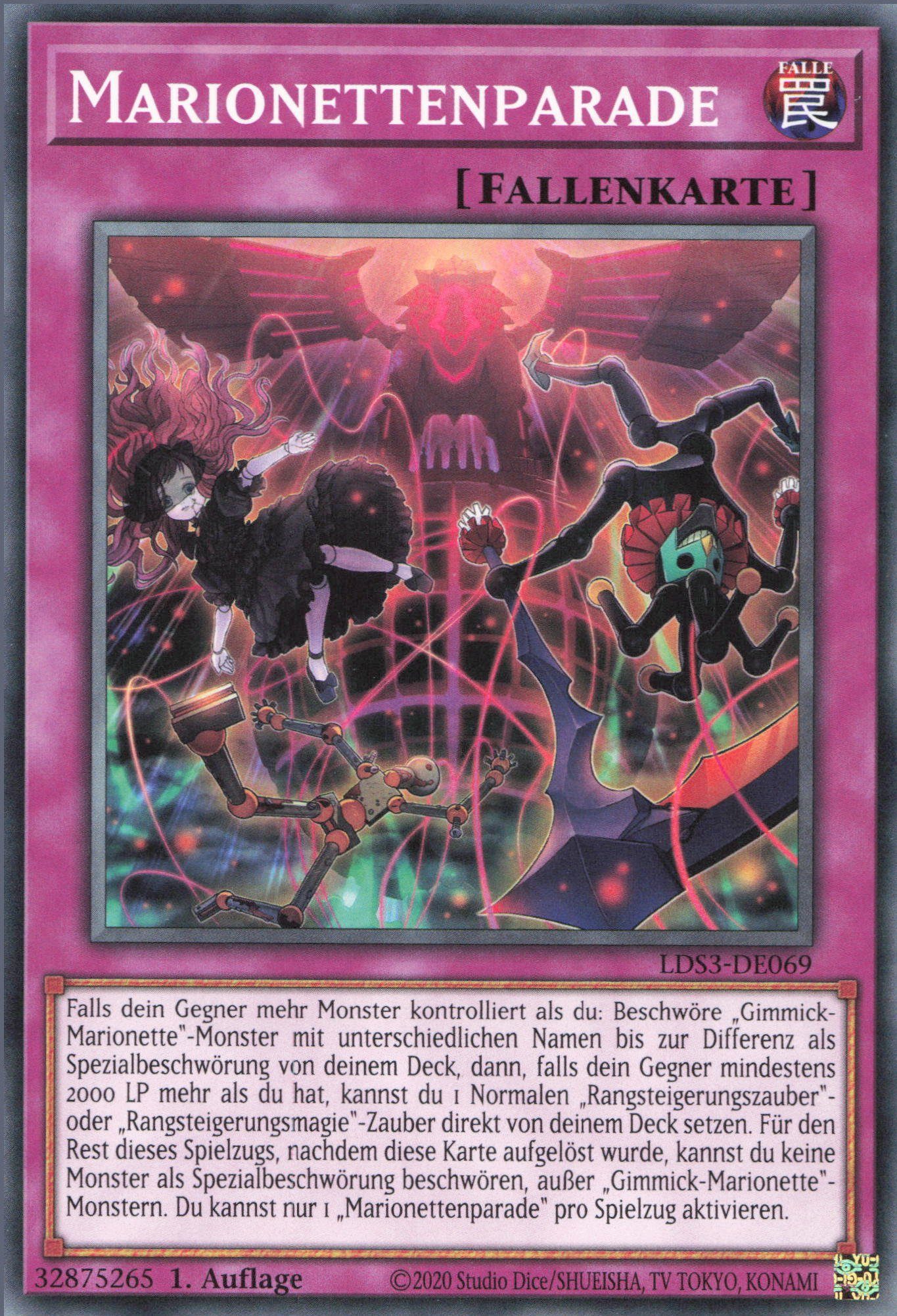 Recollectibles Sammelkarte Yugioh Karte Marionettenparade Deutsch Yu