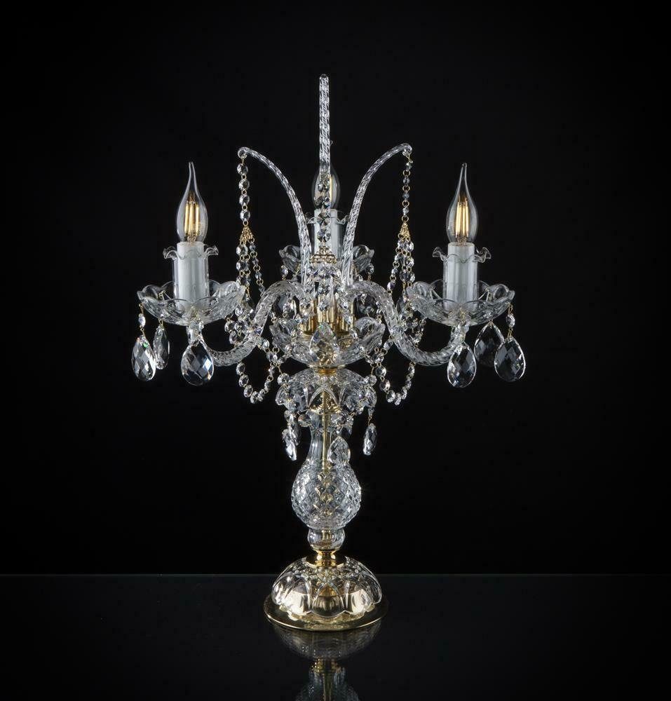 Jvmoebel Schreibtischlampe Tischleuchte Tisch Lampe Leuchten Kristall