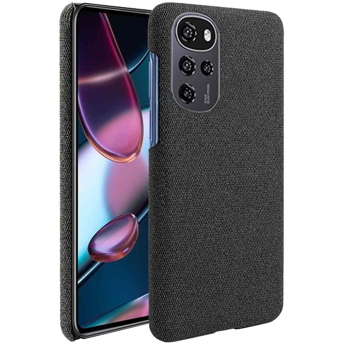 Wigento Handyhülle Für Motorola Moto G22 Handy Tasche Design Struktur