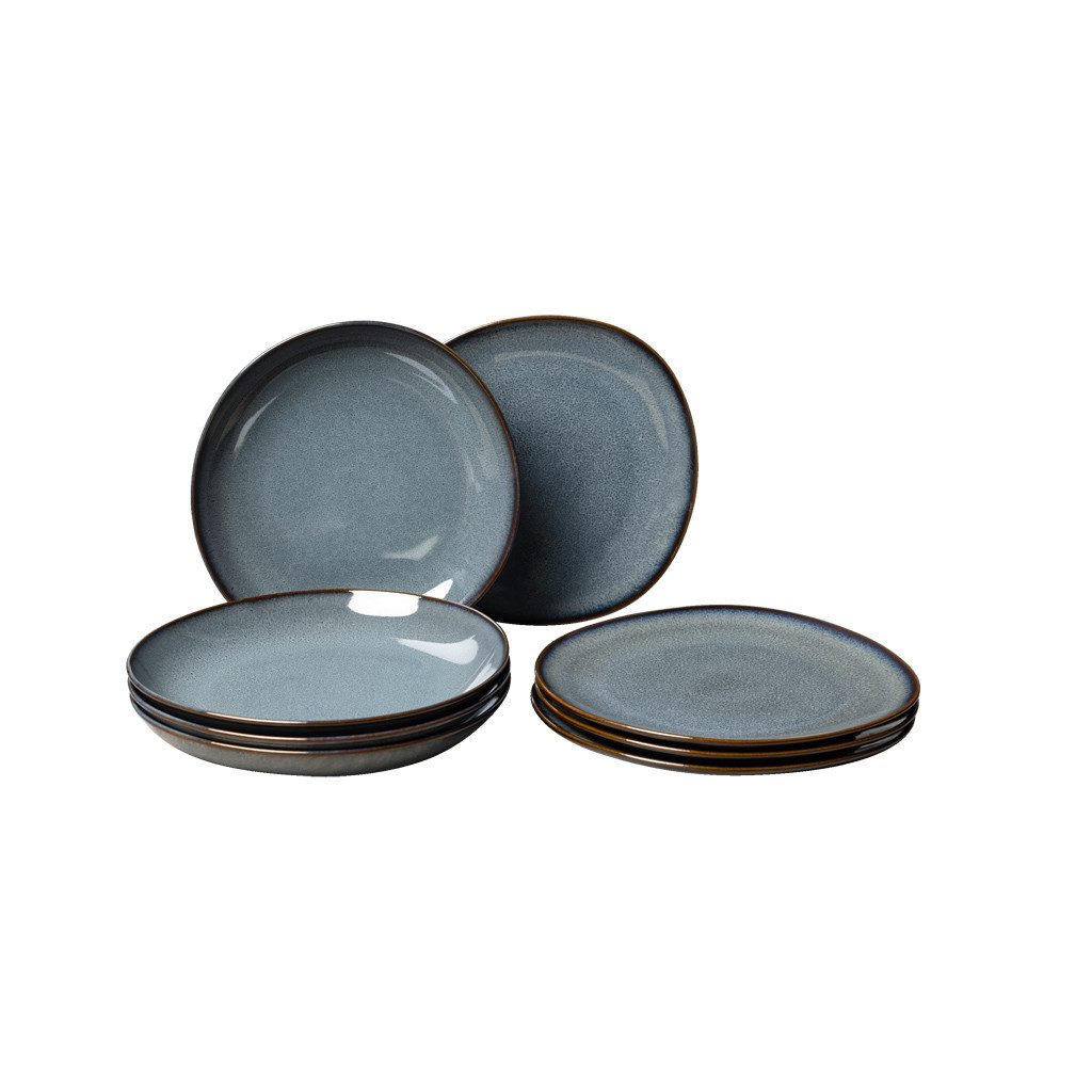 like. by Villeroy & Boch Speiseteller Lave gris Speiseteller, (1 St), Vielseitiger Teller im ...