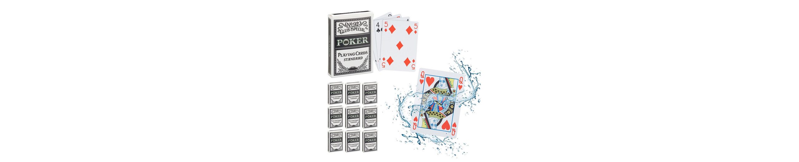 relaxdays Spiel, »10 x wasserfeste Pokerkarten aus Plastik« online ...