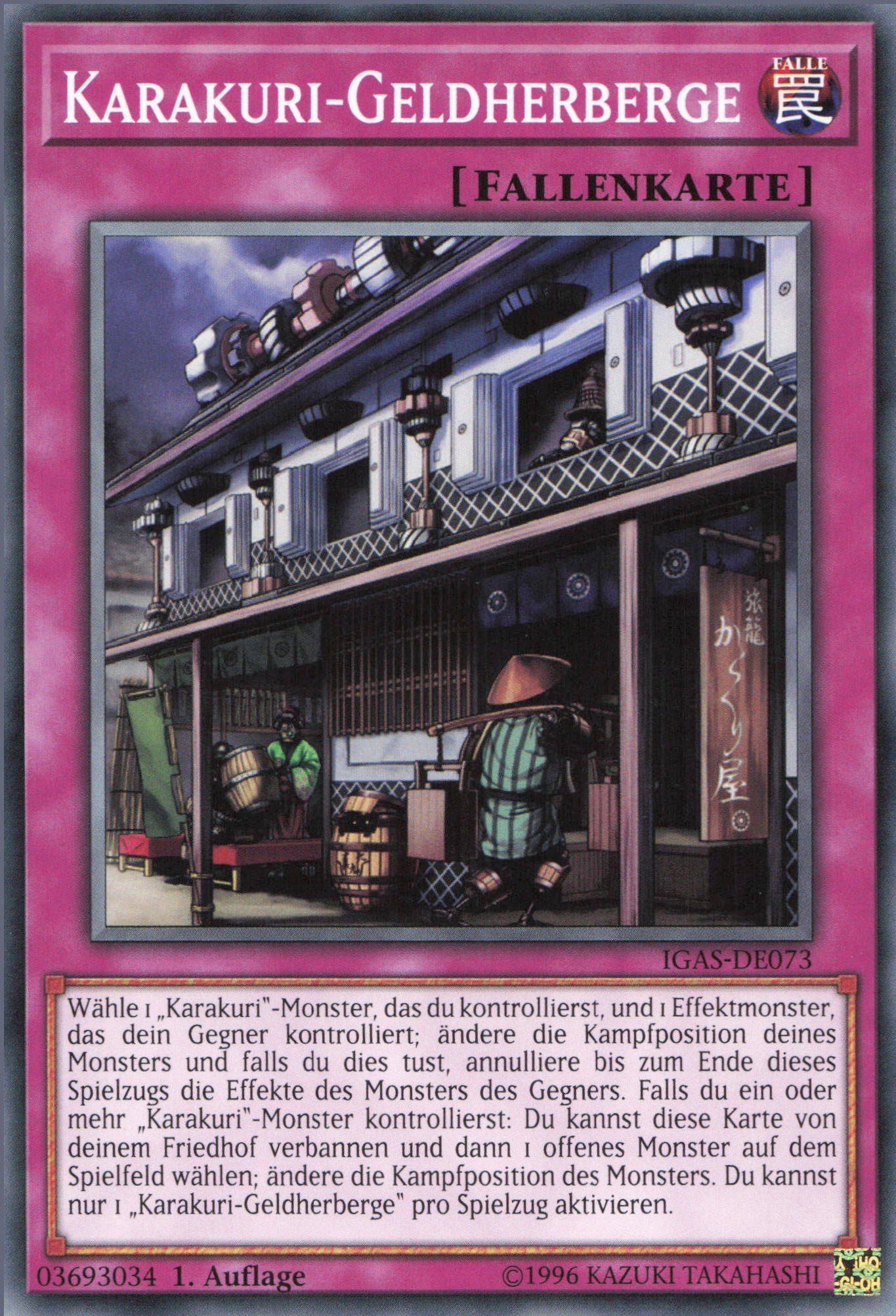 Recollectibles Sammelkarte Yugioh Karte Karakuri Geldherberge Deutsch