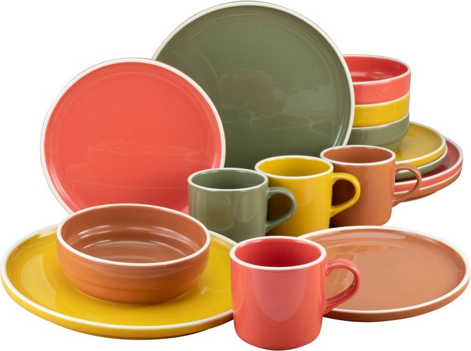 Creatable Kombiservice Geschirr Set Stack 16 Tlg 4 Personen