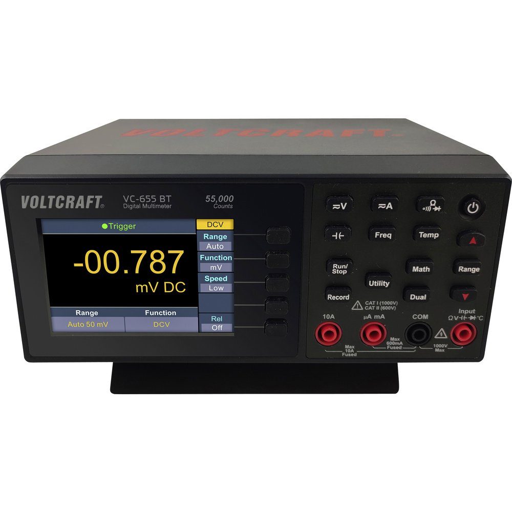 VOLTCRAFT Spannungsprüfer VOLTCRAFT VC-655 BT Tisch-Multimeter digital CAT I 1000 V, CAT II 60 ...