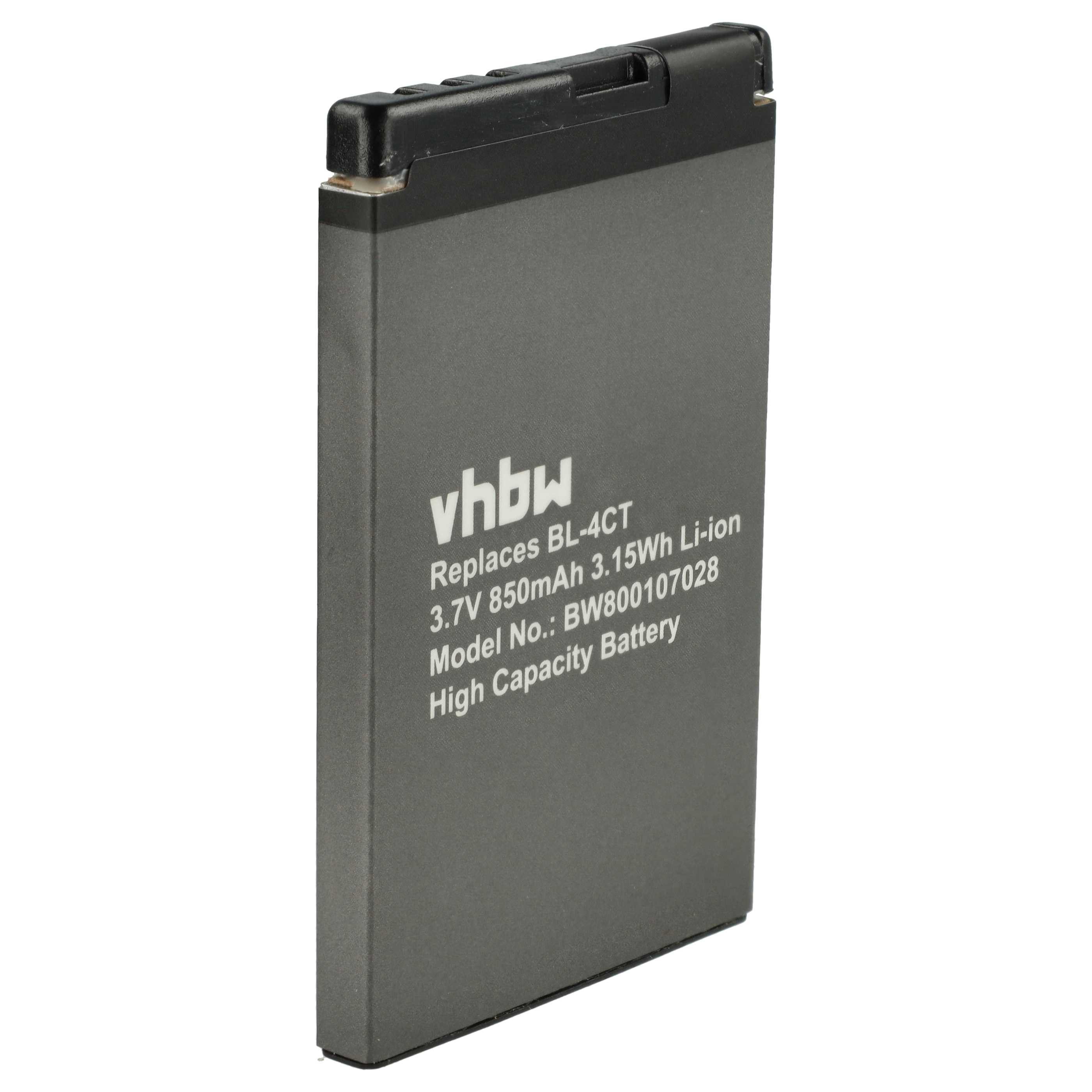 vhbw Ersatz für Nokia BL-4CT für Mobilfunk (850 mAh, 3,7 V, Li-Ion) Smartphone-Akku Akku Li-Ion ...
