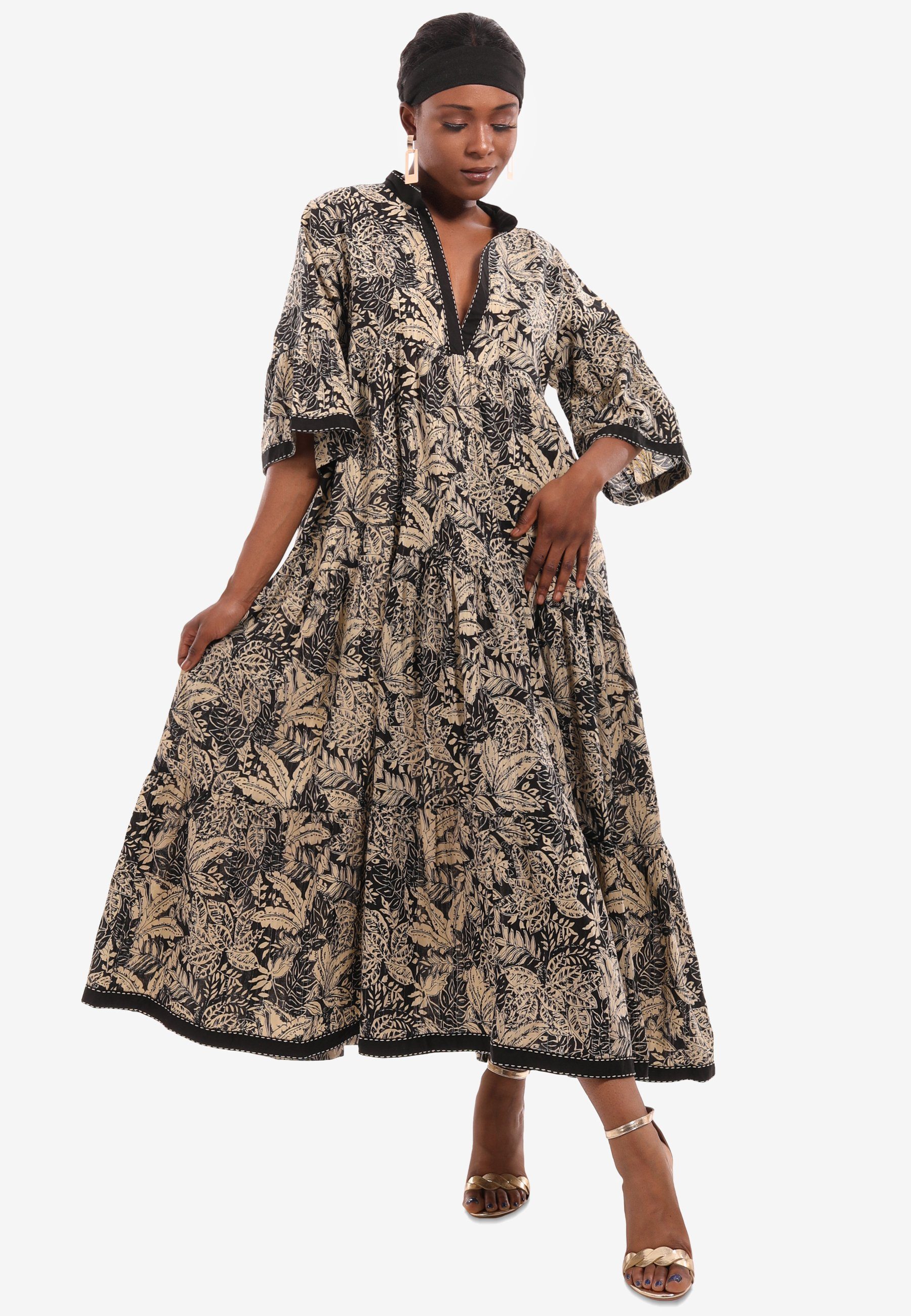 Yc Fashion And Style Maxikleid Sommerkleid Boho Maxikleid Alloverdruck