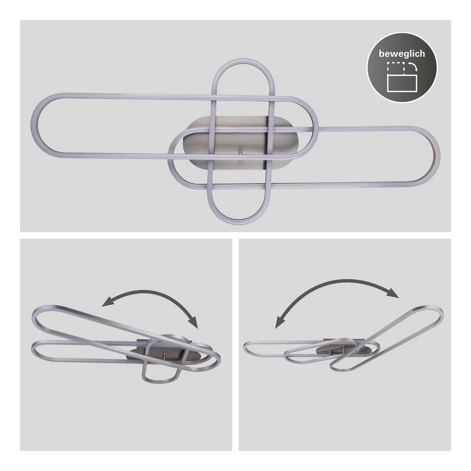 Näve Led Deckenleuchte Carlon Dimmfunktion Led Fest Integriert