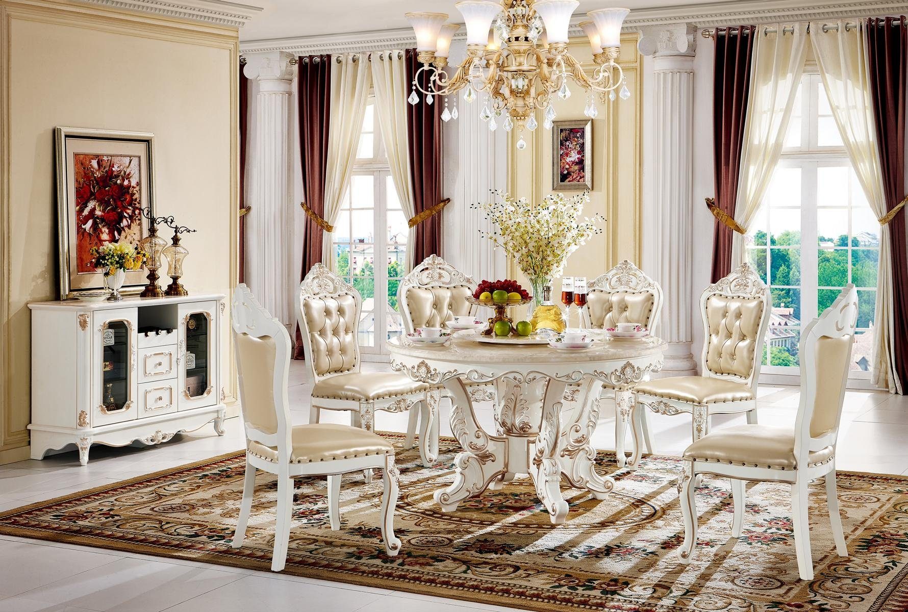Jvmoebel Esszimmer Set Esszimmer Set Ess Gruppe Holz Tisch Komplett Set