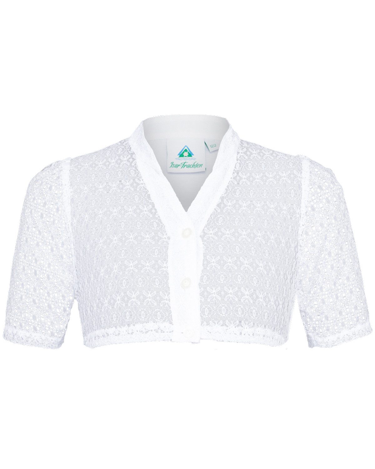 Isar-Trachten Dirndlbluse 'Leya' aus Spitze Kinderbluse 70742, Weiß ...