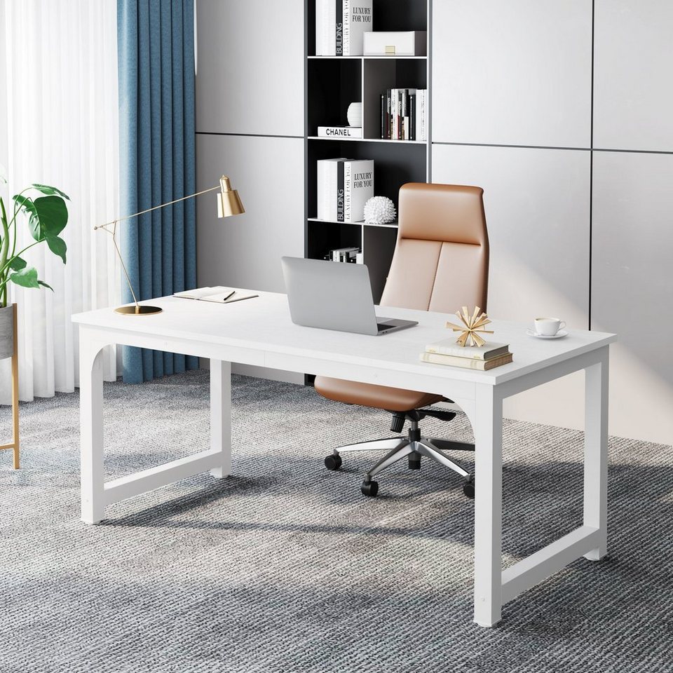 Tribesigns Arbeitstisch Computertisch Bürotisch 160180 Cm Einfacher